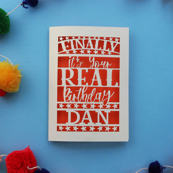 Personalised Real Birthday Leap Year Birthday Card | Pogofandango